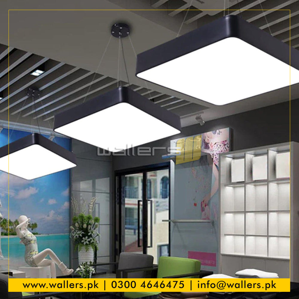 Solid Square Shape Customized Hanging/Suspended Profile LED Light - Wallers