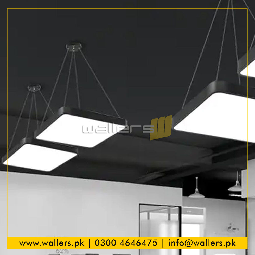 Solid Square Shape Customized Hanging/Suspended Profile LED Light - Wallers