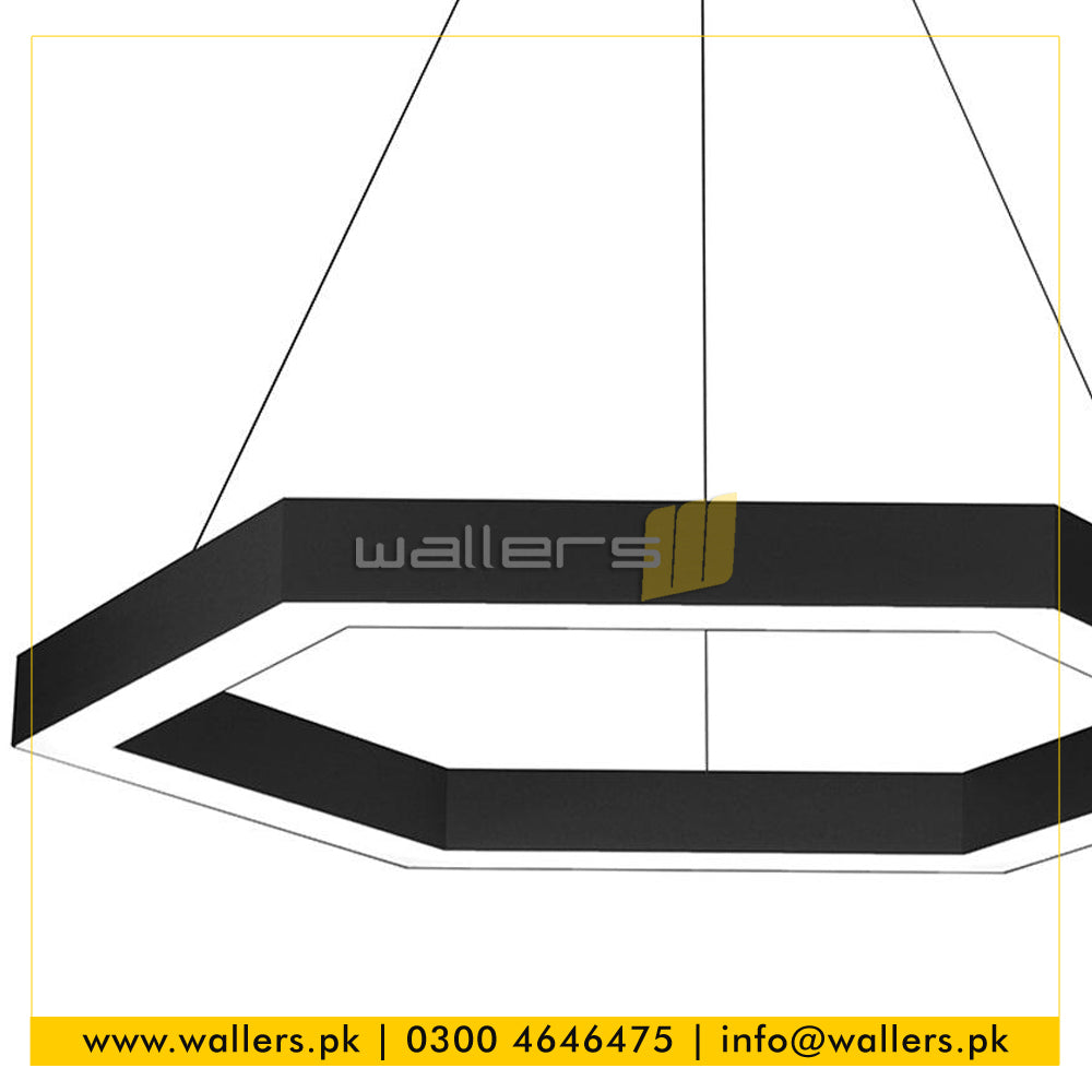 Hexagon / Honeycomb Shape Customized Hanging/Suspended Profile Light ...