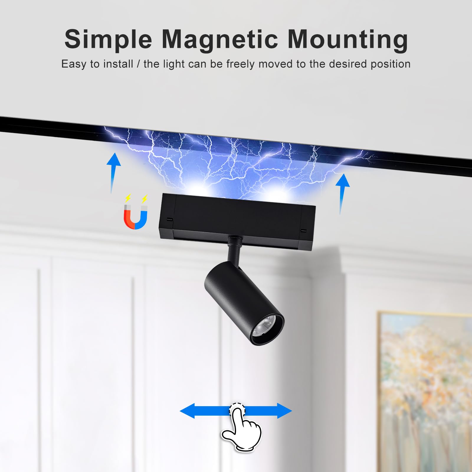 Magnetic Spot Light COB | Magnetic Track Lighting System – Wallers